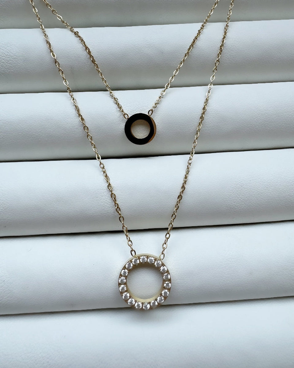 Double layer chain necklace – Bijour.pk